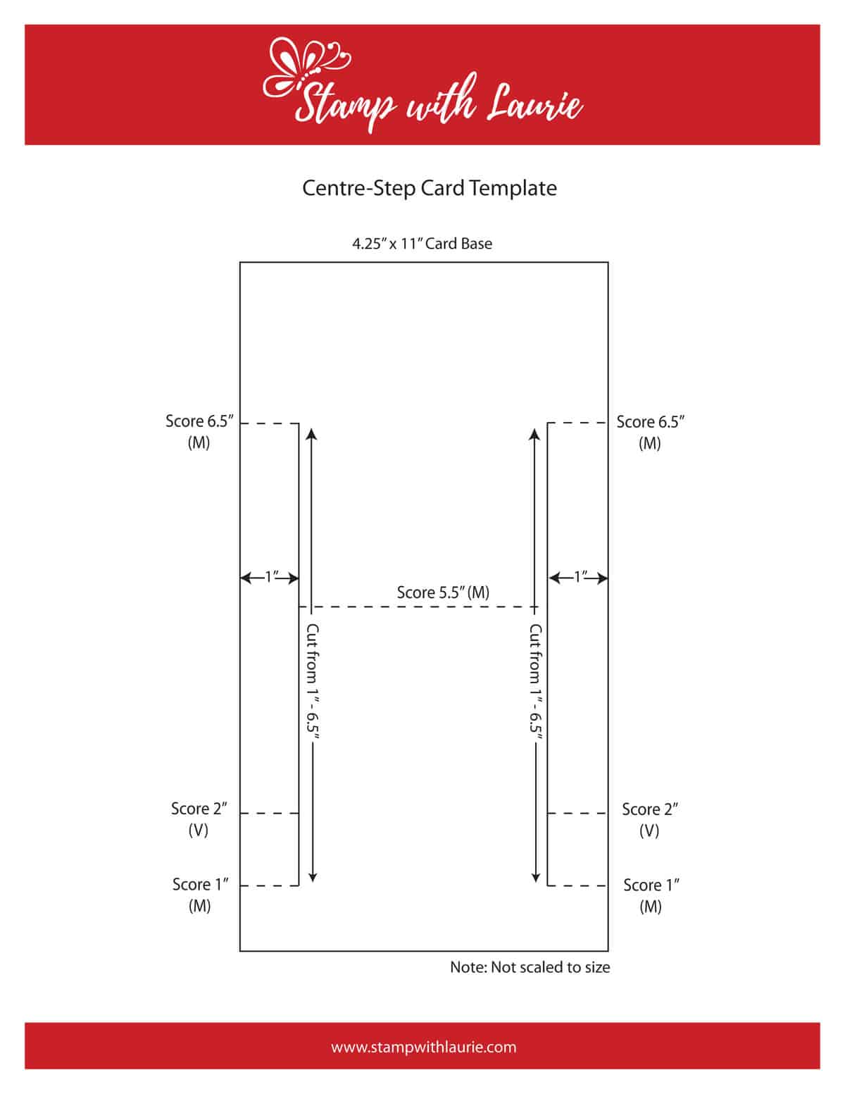 Gingerbread House Centre-Step Card - Stamp With Laurie