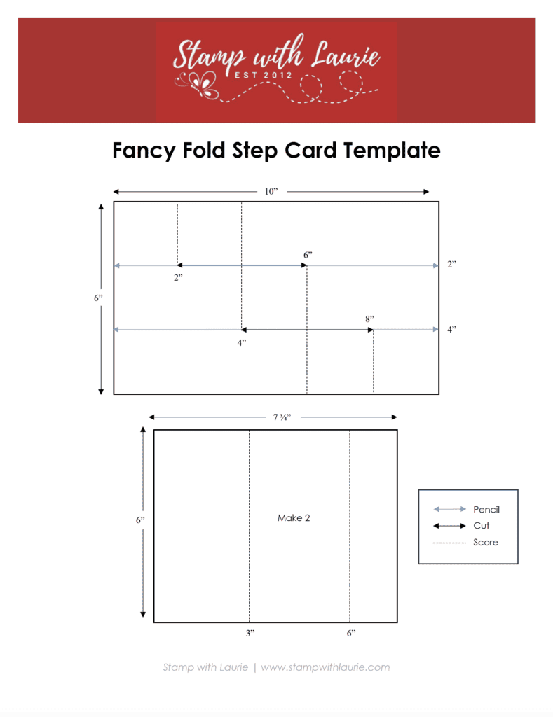 Fancy Fold Step Card - Stamp With Laurie